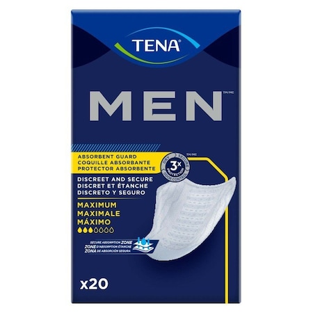 Tena Men Maximum TENA Men Moderate Guards, Bladder Control Pad, 120PK 50600 | Zoro